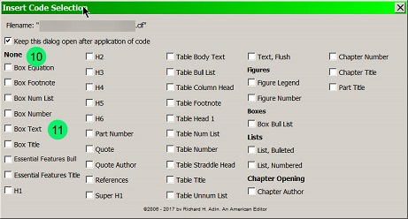 Edittools: Code Inserter